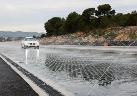 Applus+ IDIADA refurbishes wet braking test track